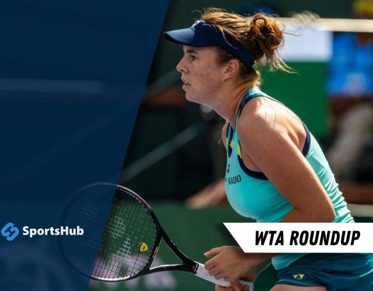 WTA Roundup: No. 1 Seed Noskova Survives Scare in Prague